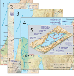 JESUS AND HIS TRAVELS - MAP KIT - Biblewhere