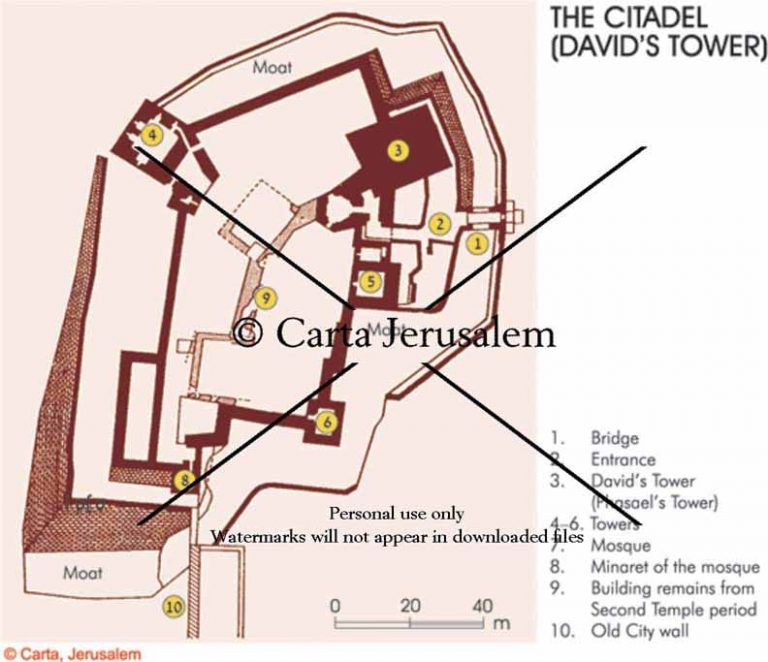 The Citadel (“David's Tower”) – Plan - Biblewhere