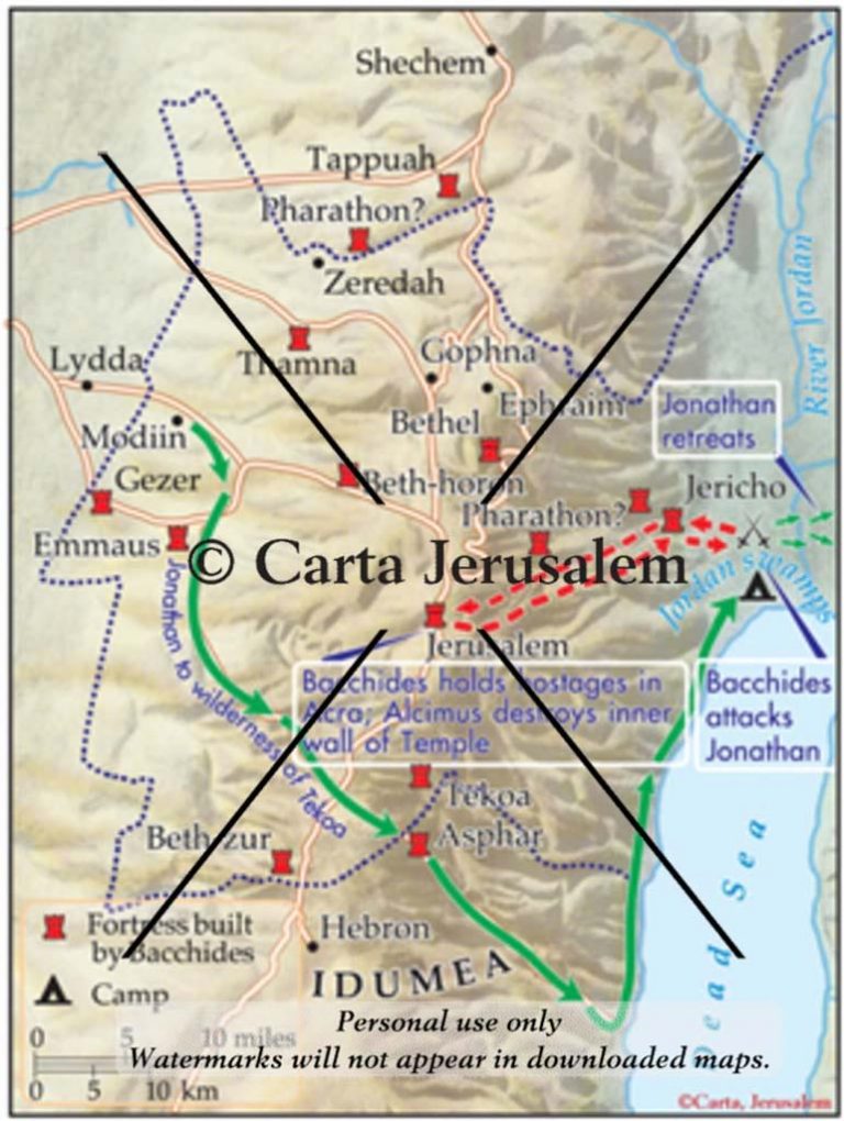Jonathan In The Wilderness Of Judea And The Fortifications Of Bacchides ...