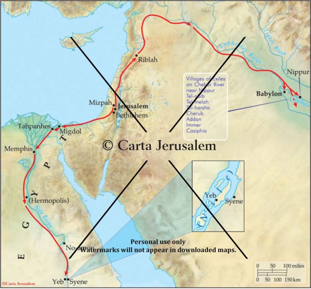 The Exile From Judah And The Flight To Egypt - Biblewhere